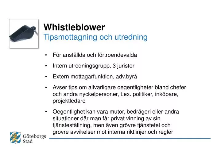 PPT - Whistleblower PowerPoint Presentation, free download - ID:4451693