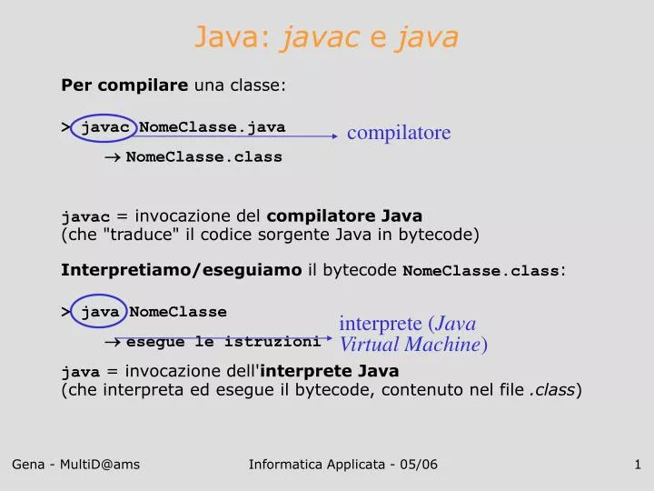 PPT - Java: javac e java PowerPoint Presentation, free download - ID:4452147