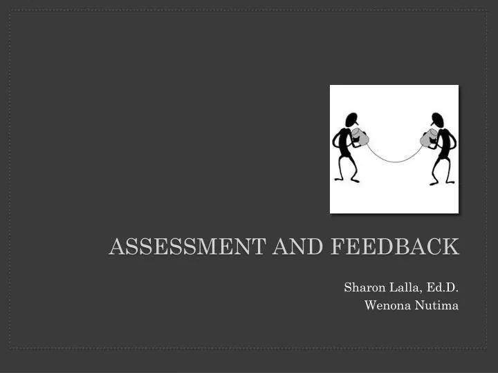 PPT - Assessment and Feedback PowerPoint Presentation, free download ...