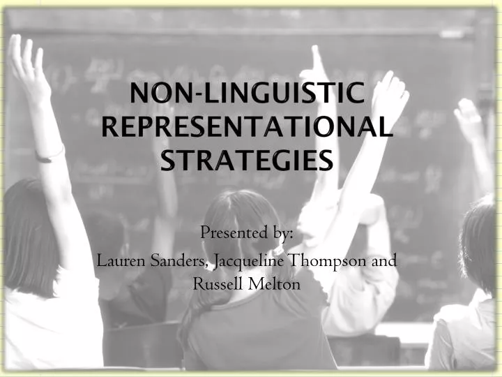 PPT - Non-linguistic representational strategies PowerPoint ...