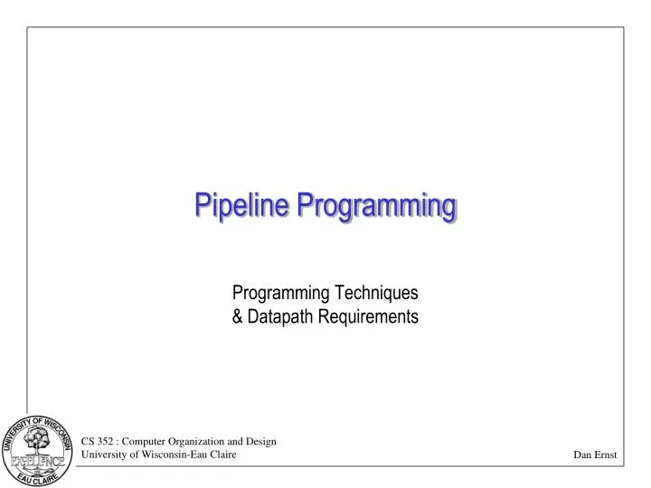 PPT - Pipeline Programming PowerPoint Presentation, free download - ID ...