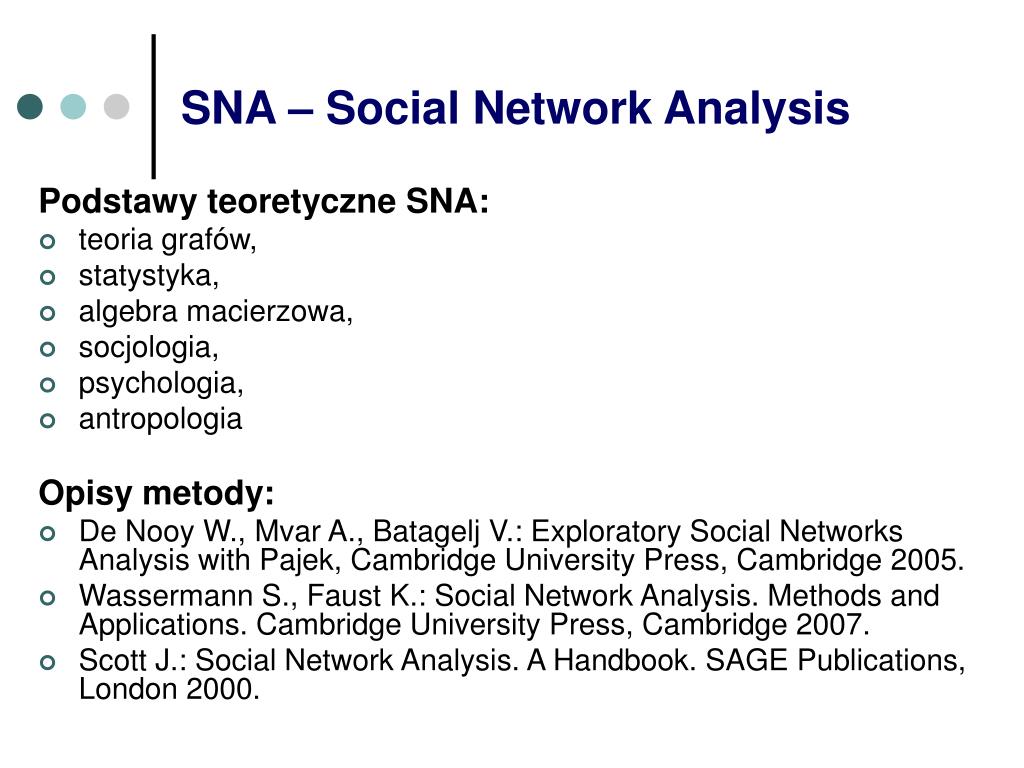 PPT - SNA innowacyjnym narzędziem pracy socjologa PowerPoint ...