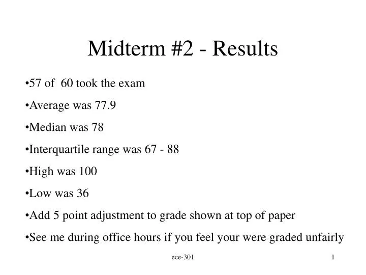 PPT - Midterm #2 - Results PowerPoint Presentation, free download - ID:4453762