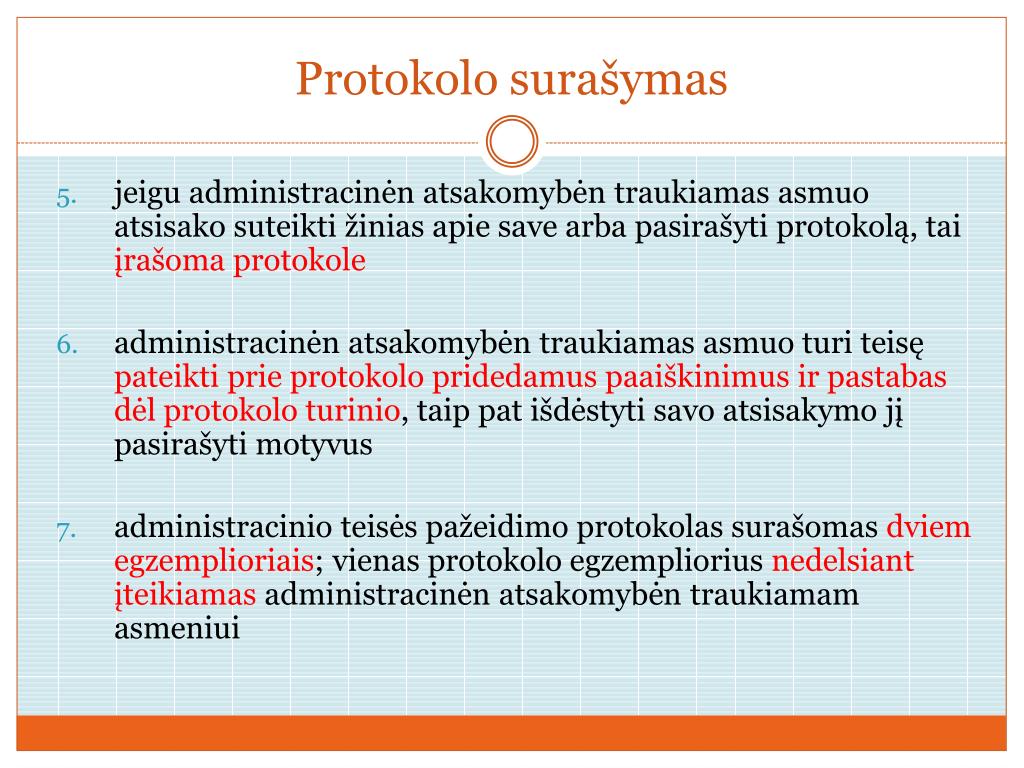 PPT - Administracinio teisės pažeidimo protokolo ir nutarimo ...