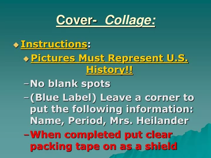 PPT - Cover- Collage: PowerPoint Presentation, free download - ID:4454191