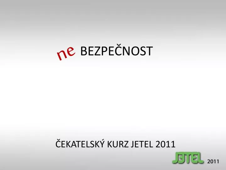 PPT - BEZPEČNOST PowerPoint Presentation, free download - ID:4454802