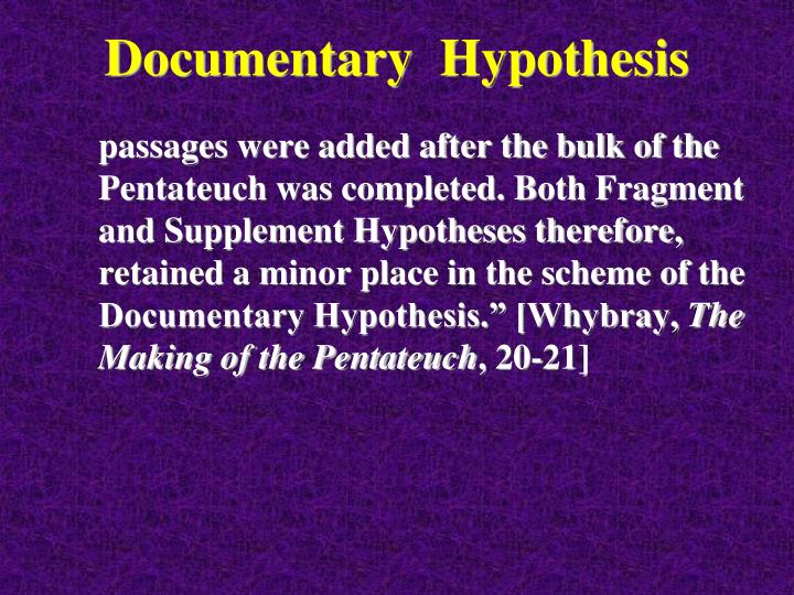 PPT - 4.1 An Introduction Source Criticism & History of Traditions ...