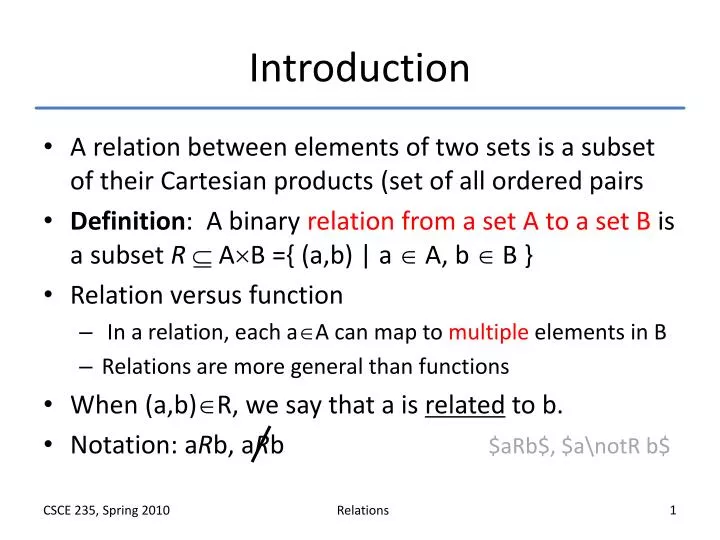 PPT - Introduction PowerPoint Presentation, free download - ID:4455047