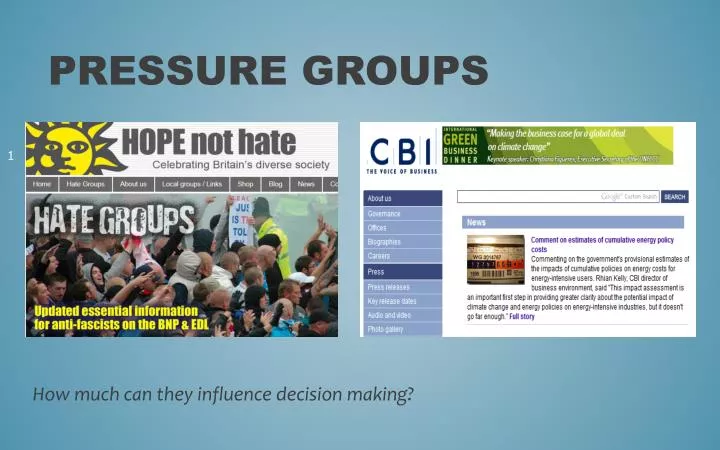 PPT - Pressure Groups PowerPoint Presentation, free download - ID:4455521