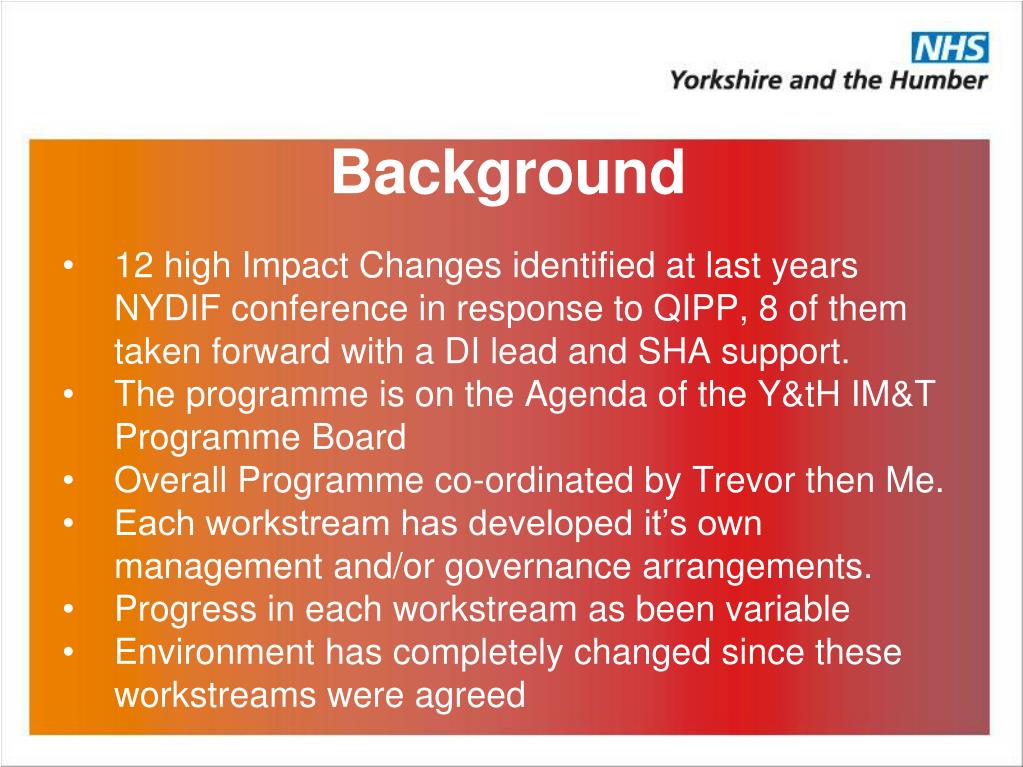 PPT - HIC – One Year On NYHDIF 2010 CONFERENCE 11 & 12 NOVEMBER 2010 ...