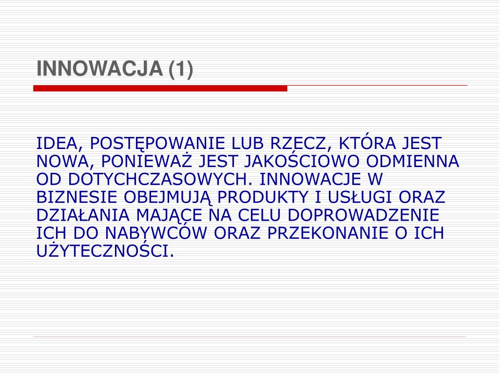 PPT - INNOWACYJNOŚĆ, KREATYWNOŚĆ, PRZEDSIĘBIORCZOŚĆ – NA UCZELNI ...