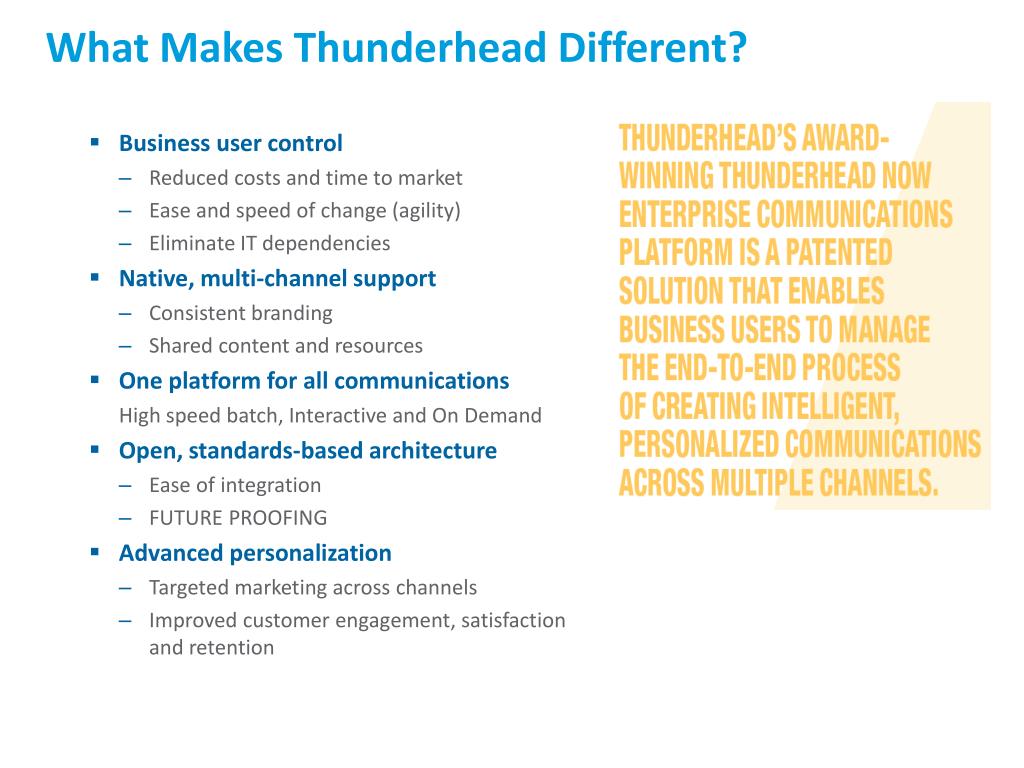 PPT - Corporate Communications: Present and Future Thunderhead’s ...