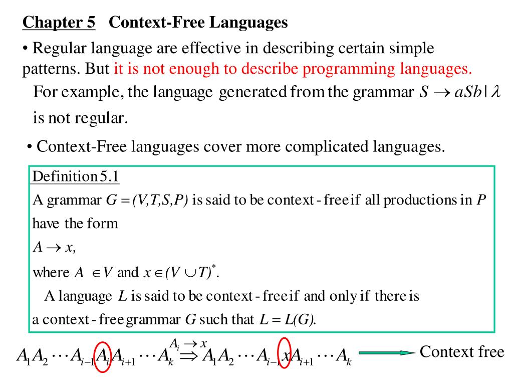 PPT - Chapter 5 Context-Free Languages PowerPoint Presentation, free ... PPT - Chapter 5 Context-Free Languages PowerPoint Presentation, free ...