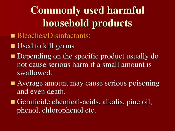 PPT - COMMON HOUSEHOLD POISONS PowerPoint Presentation - ID:4458062
