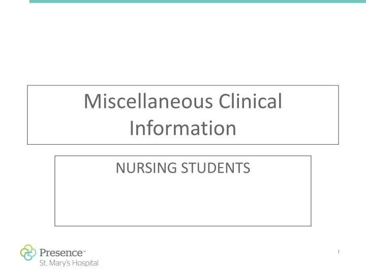What is a miscellaneous information? Leia aqui: What is an example of ...