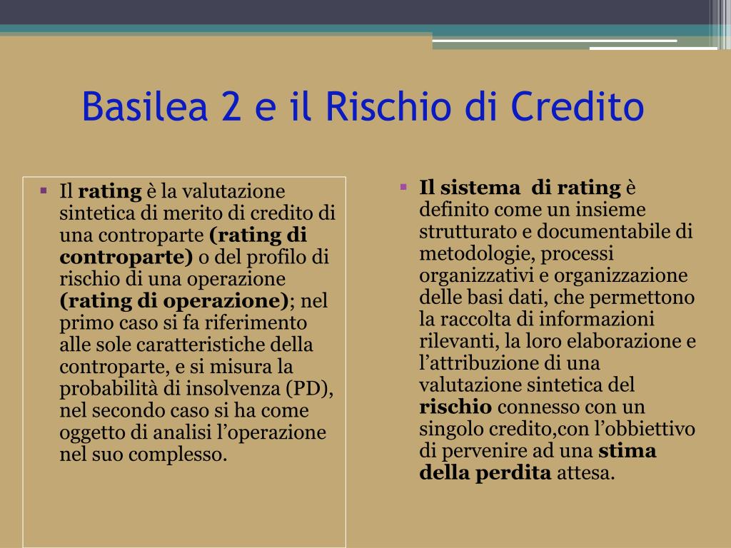 PPT - Impatto degli IAS e di Basilea 2 sul mercato dei crediti ...