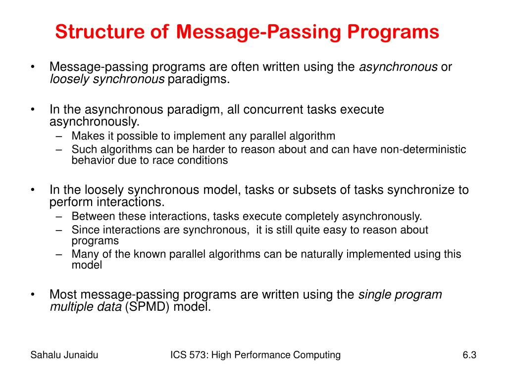 Ppt Programming Using The Message Passing Paradigm Powerpoint Presentation Id4458180
