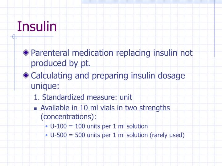 PPT - Calculation of parenteral dosages of medication PowerPoint ...