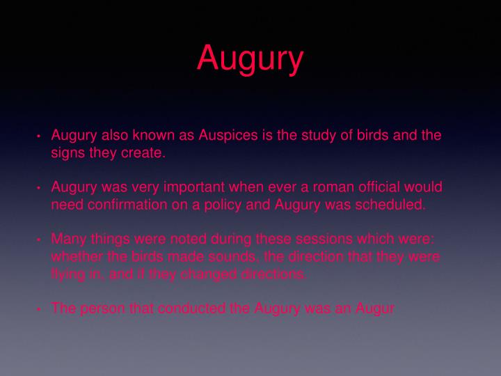 PPT - Roman Augury and Omens PowerPoint Presentation - ID:4458838