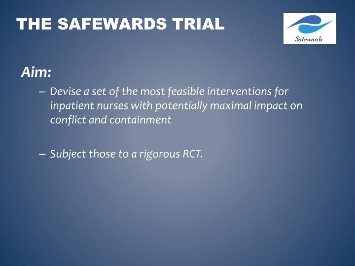 PPT - The Safewards Randomised Controlled trial PowerPoint Presentation ...