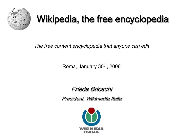 PPT - Wikipedia, the free encyclopedia PowerPoint Presentation, free ...