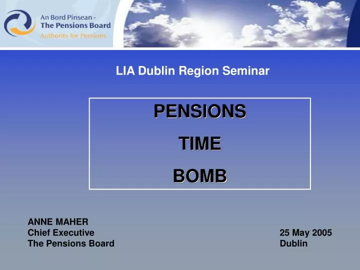 PPT - PENSIONS TIME BOMB PowerPoint Presentation, free download - ID ...