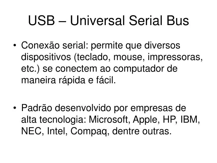 PPT - USB – Universal Serial Bus PowerPoint Presentation, free download ...