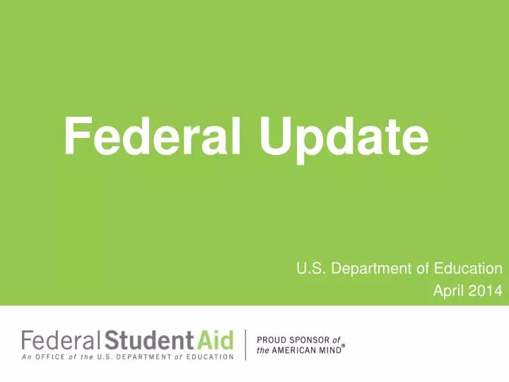 PPT - Federal Update PowerPoint Presentation, free download - ID:4460278