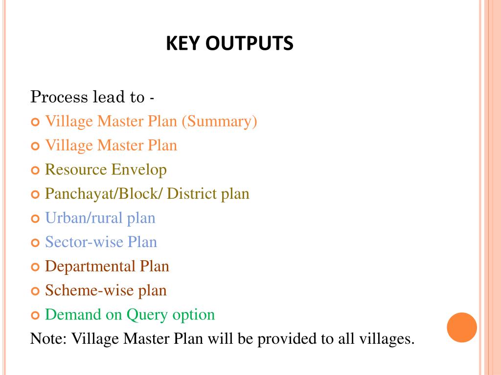 PPT - State wide roll out of Decentralised District Planning Process ...