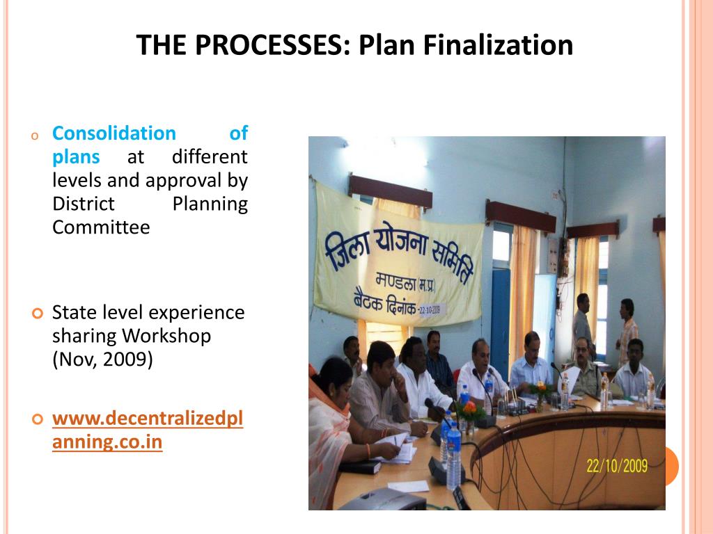 PPT - State wide roll out of Decentralised District Planning Process ...