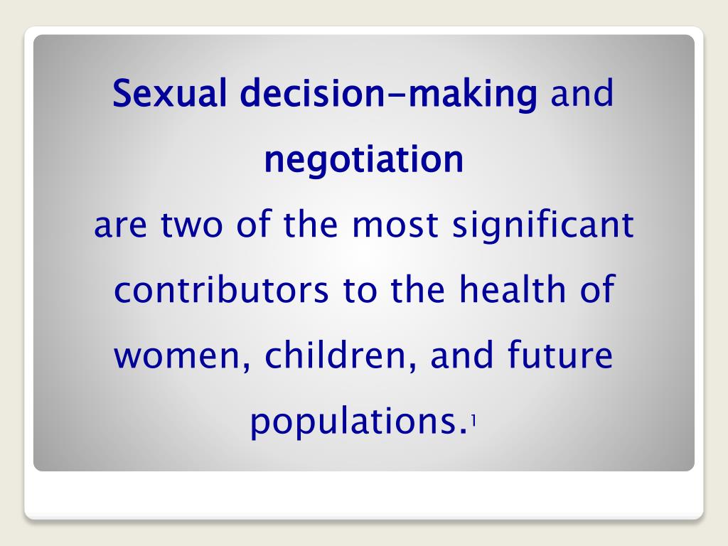 PPT - Framing Unintended Sexual Health Outcomes through a Sexual ...