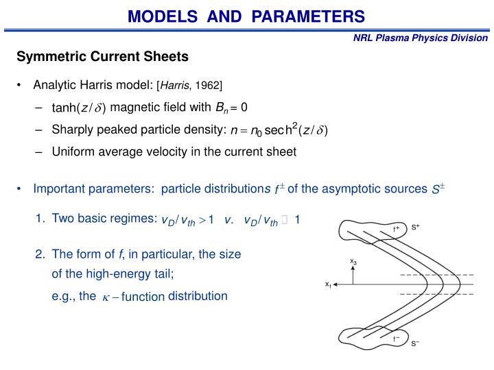 PPT - ASYMMETRIC THIN CURRENT SHEETS: A 1-D TEST PARTICLE MODEL AND ...