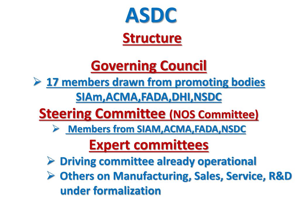 PPT - SIAM + FADA + ACMA + DHI + NSDC Auto Industry Government ...