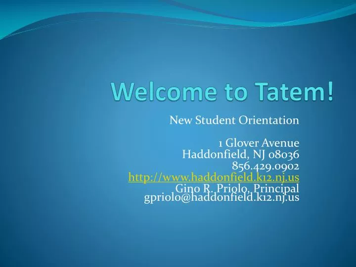 PPT - Welcome to Tatem! PowerPoint Presentation, free download - ID:4463828