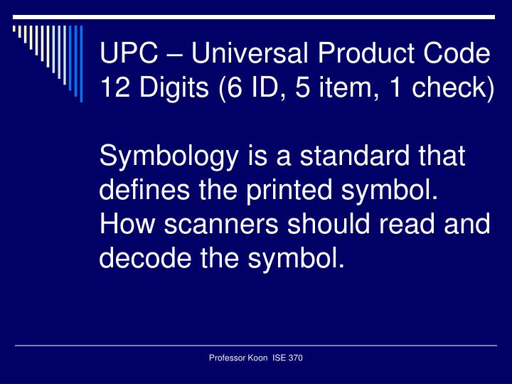 PPT - Barcodes PowerPoint Presentation - ID:4464706