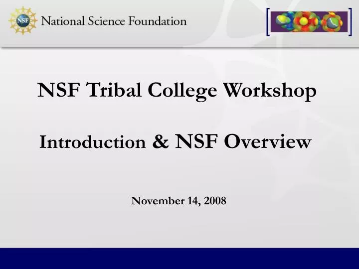 PPT - Introduction & NSF Overview PowerPoint Presentation, free ...