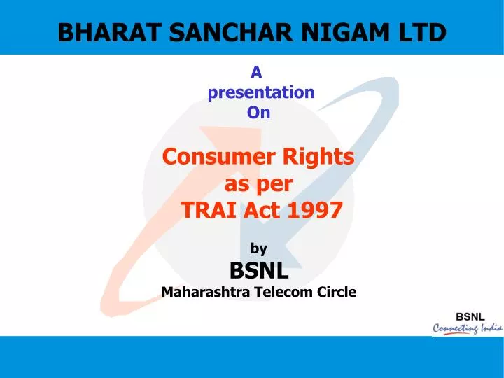 PPT - BHARAT SANCHAR NIGAM LTD PowerPoint Presentation, free download - ID:4466471