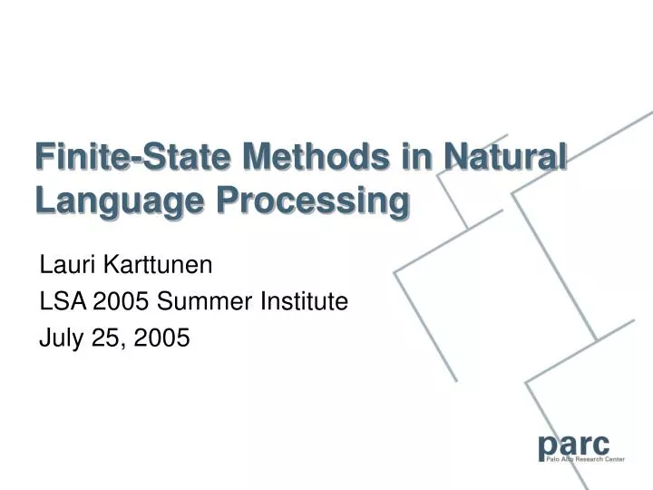 Ppt Finite State Methods In Natural Language Processing Powerpoint Presentation Id 4466806