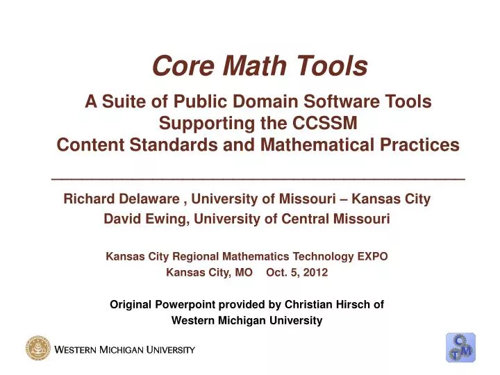 PPT - Core Math Tools PowerPoint Presentation, free download - ID:4467039