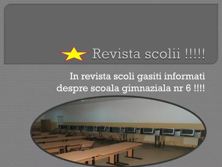 PPT - Revista scolii !!!!! PowerPoint Presentation, free download - ID ...