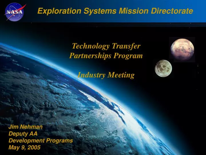 PPT - Exploration Systems Mission Directorate PowerPoint Presentation ...