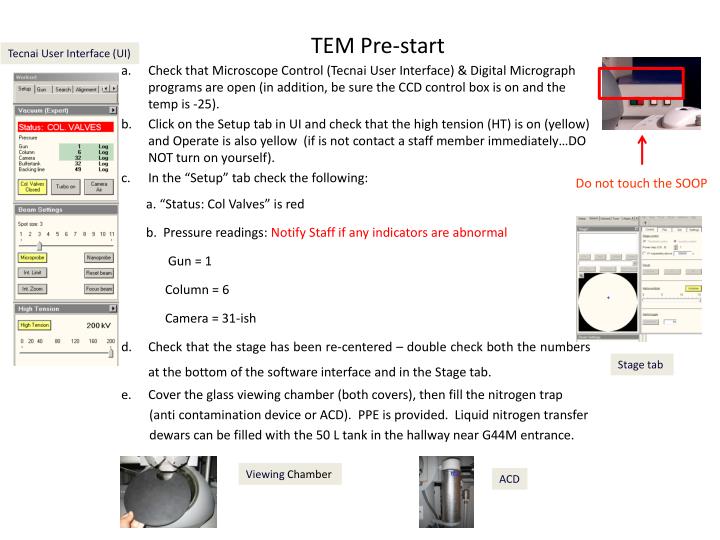 PPT - FEI TECNAI G2 F20 S-TWIN TEM Training SOP PowerPoint Presentation ...