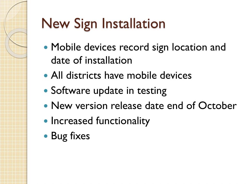 PPT - SIGN MANAGEMENT UPDATE PowerPoint Presentation, free download ...