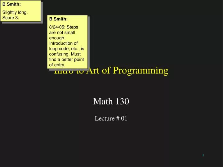 PPT - Intro to Art of Programming PowerPoint Presentation, free ...