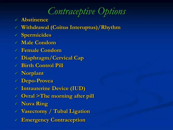 PPT - Contraceptive Options PowerPoint Presentation, free download - ID ...