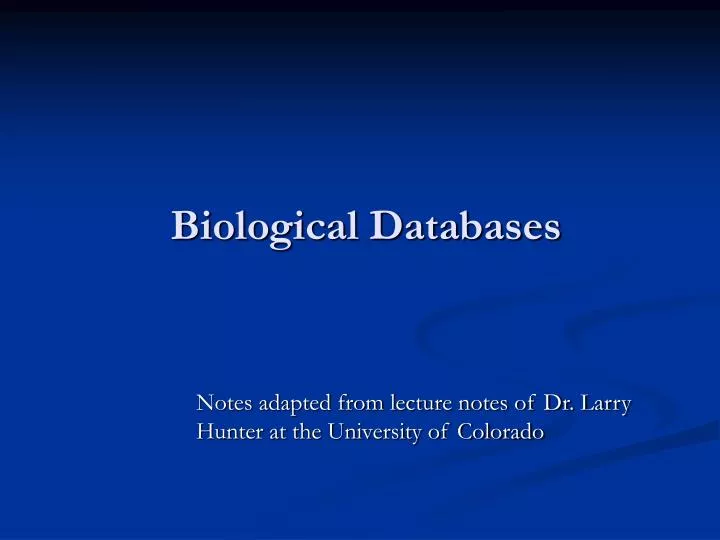 PPT - Biological Databases PowerPoint Presentation, free download - ID ... PPT - Biological Databases PowerPoint Presentation, free download - ID ...