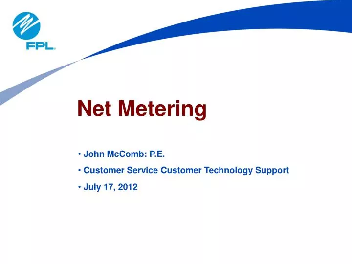 PPT - Net Metering PowerPoint Presentation, free download - ID:4476008