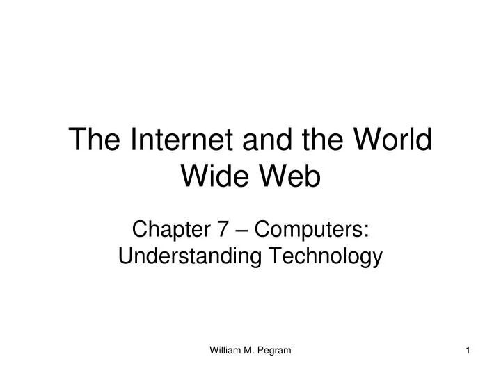 PPT - The Internet and the World Wide Web PowerPoint Presentation, free ...