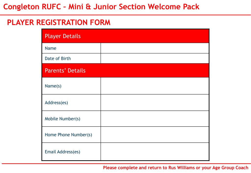 PPT - Welcome to Congleton Rugby Union Football Club PowerPoint ...