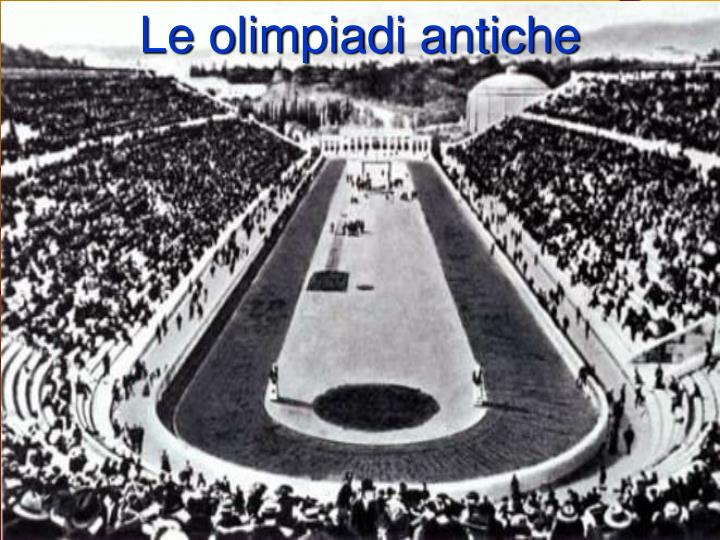 PPT - Archeologia del movimento Le Olimpiadi antiche Le Olimpiadi ...
